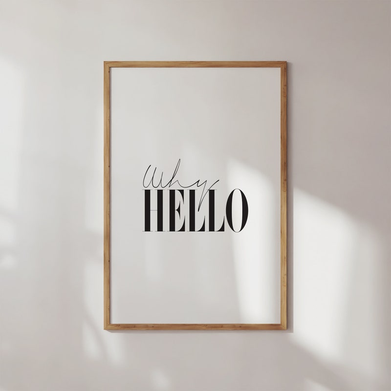 Why Hello Print - Etsy
