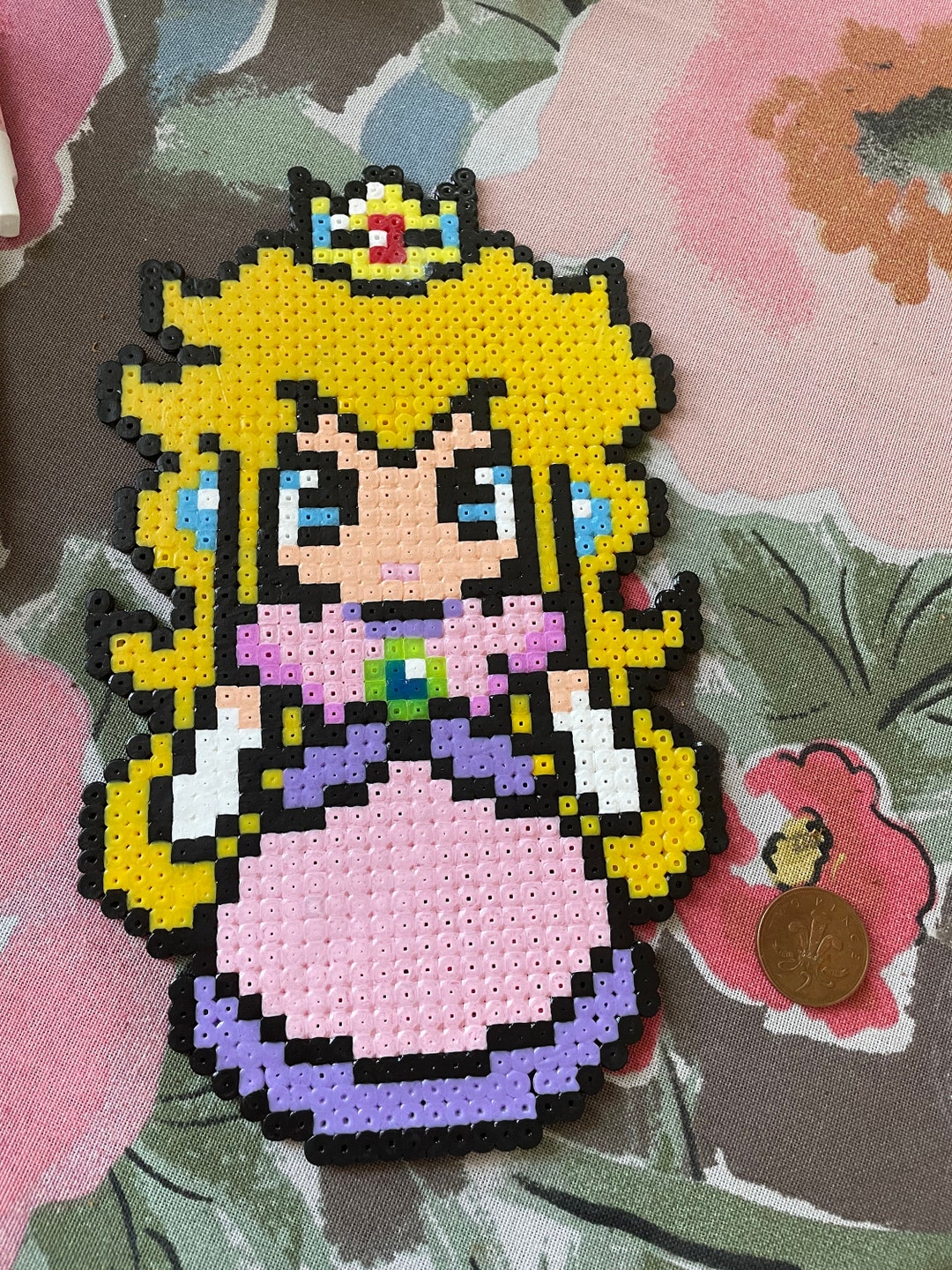 Big Princess Peach Hama Bead - Etsy