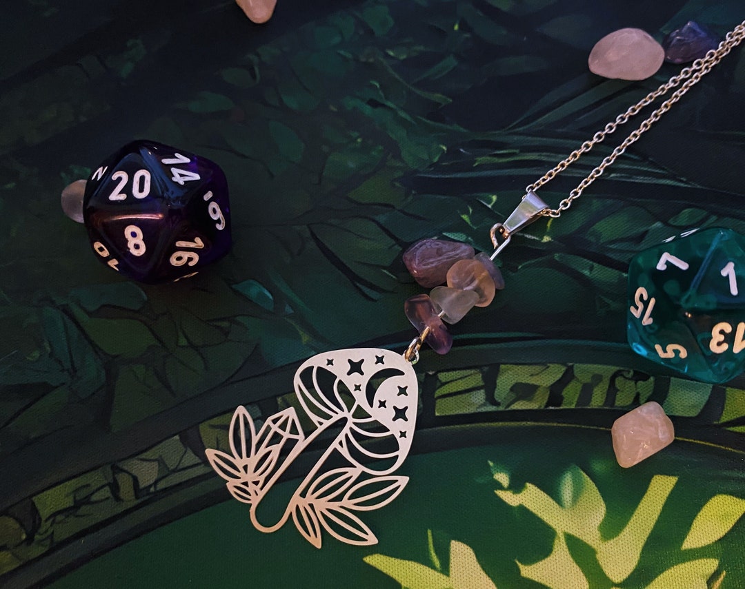 Dungeons and Dragons Elf Druid Sterling Silver Necklace Cottage Core ...