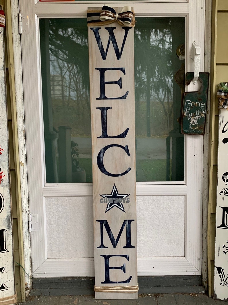 Dallas Cowboys Welcome Sign - Etsy