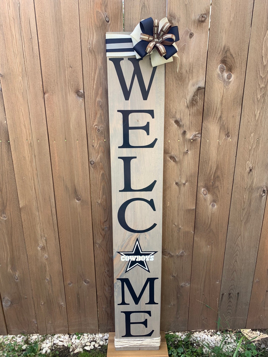 Dallas Cowboys Welcome Sign - Etsy