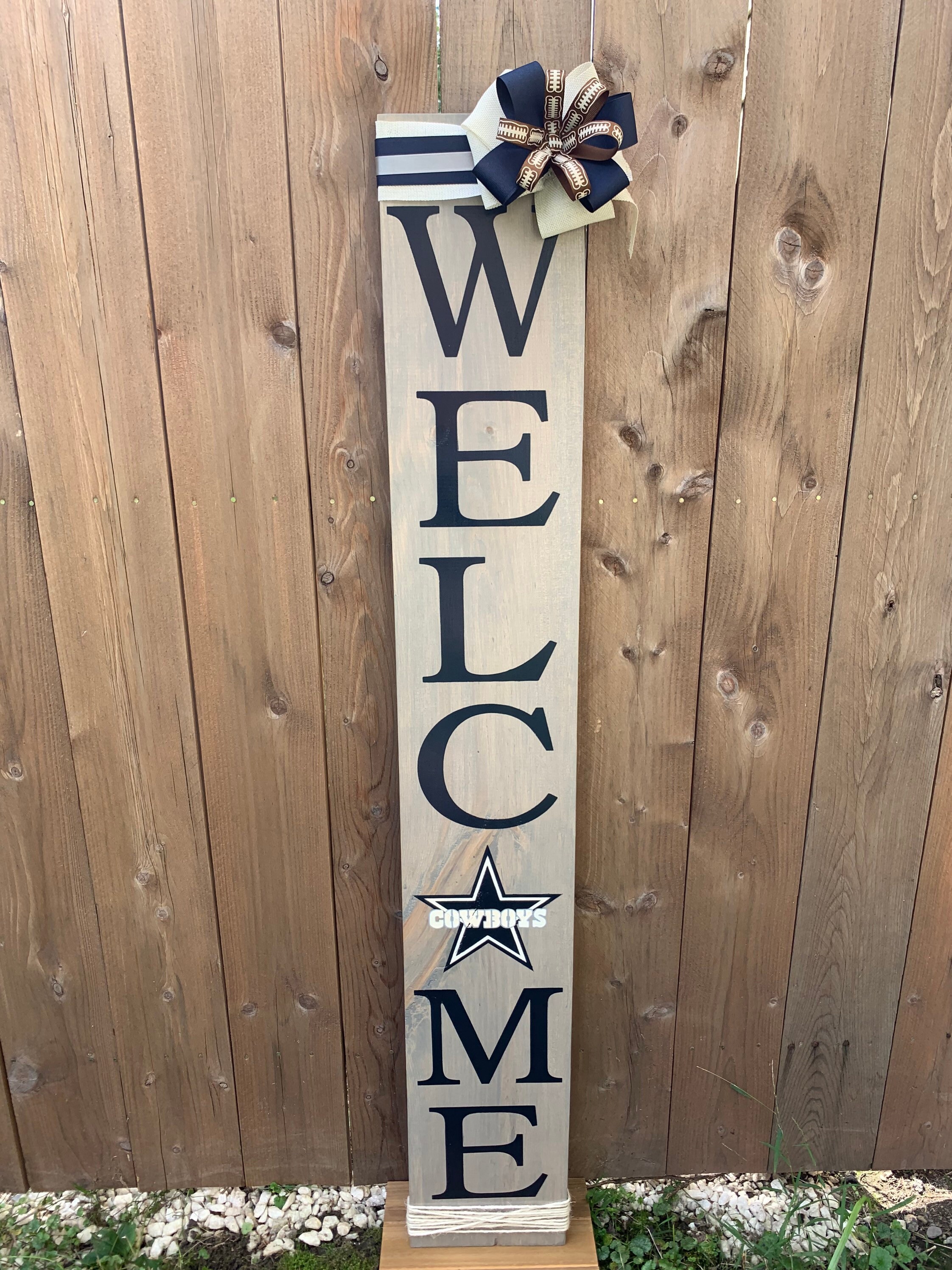 Dallas Cowboys Welcome Sign - Etsy