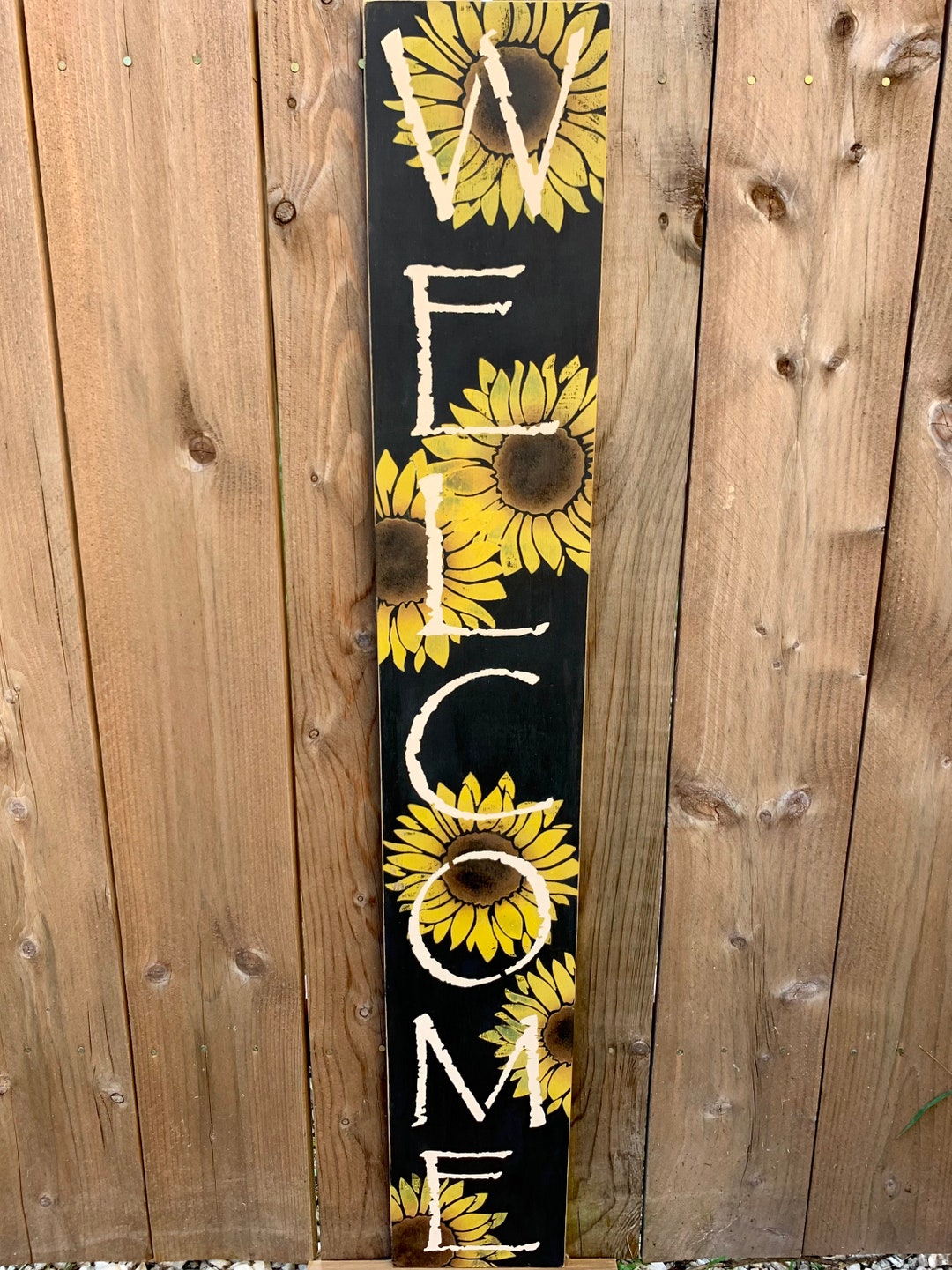 36 Sunflower Porch Sign Primitive Rustic Home Decor - Etsy
