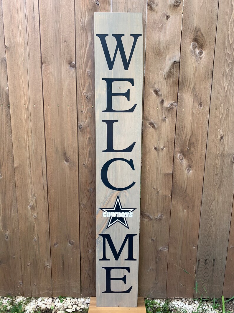 Dallas Cowboys Welcome Sign - Etsy