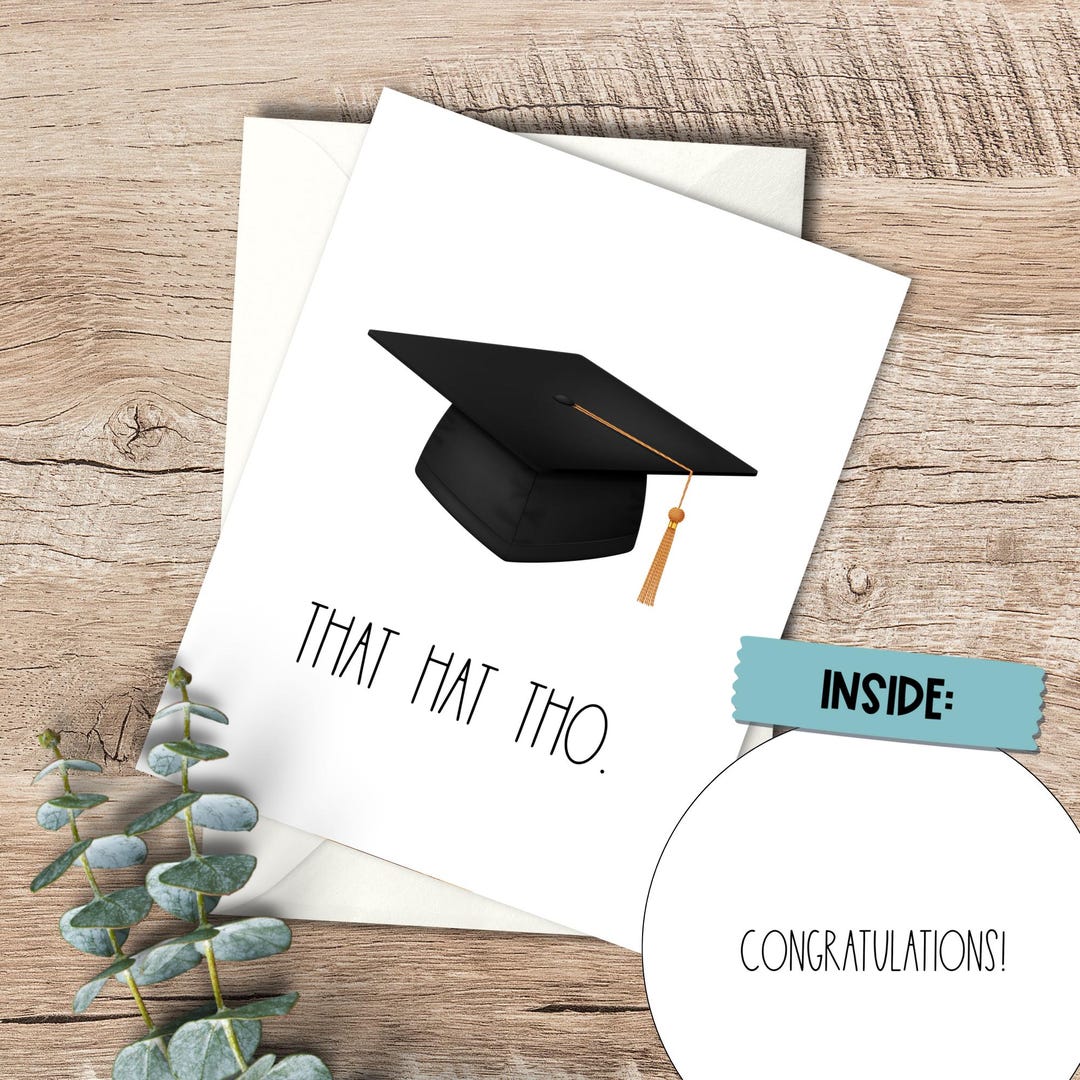 Funny Card for Graduation Gift (5x7 Inch) | Gen Z Graduation Card ...