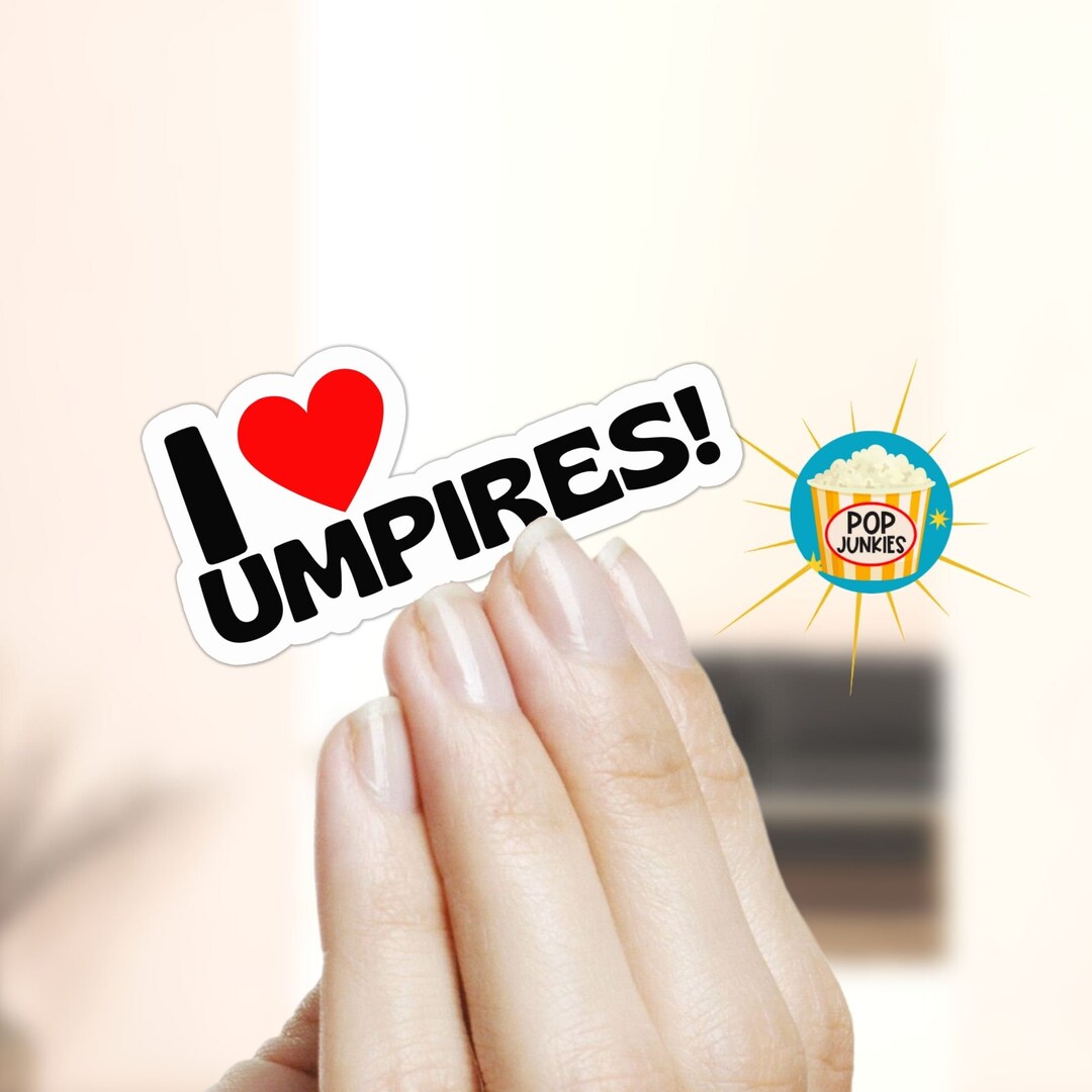 I Love Umpires Sticker Funny Softball Sticker Baseball - Etsy Australia