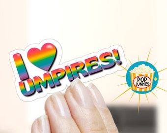 I Love Umpires Sticker Funny Softball Sticker Baseball - Etsy