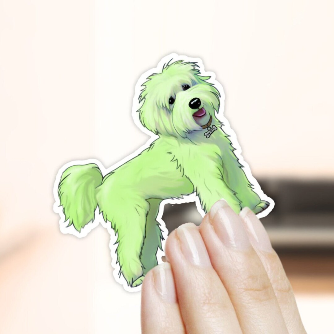 Key Lime Green Dog Taylor Swift Folklore Sticker for Laptop, Gift for ...
