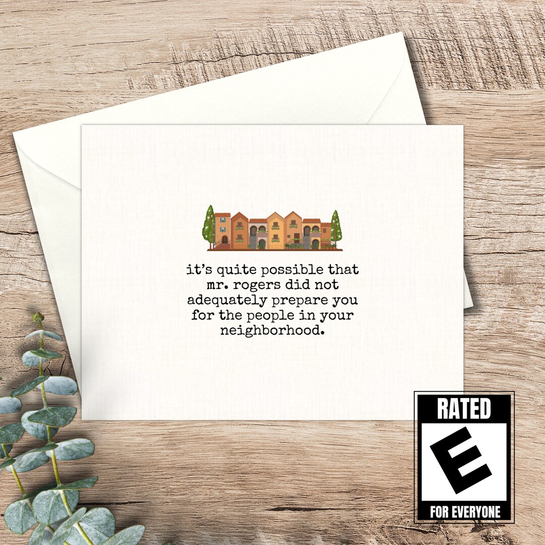 Funny Welcome Card / New Neighbor Welcome / Funny Card for New Co ...