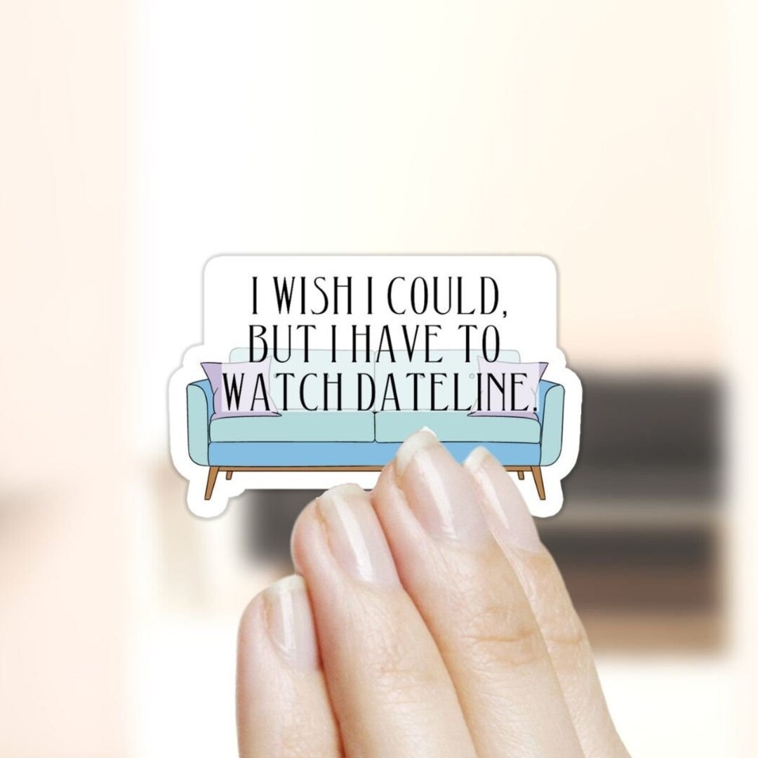 True Crime Sticker for Laptop - Water Bottle Sticker, True Crime ...