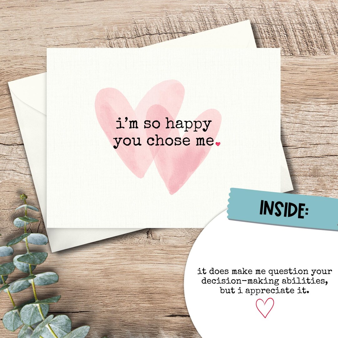 Funny Snarky Valentine Card for Your Love: Sarcastic Love Humor, Fun ...