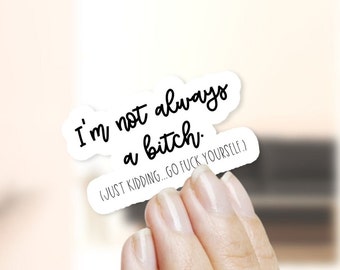 Funny Quote Sticker - Etsy