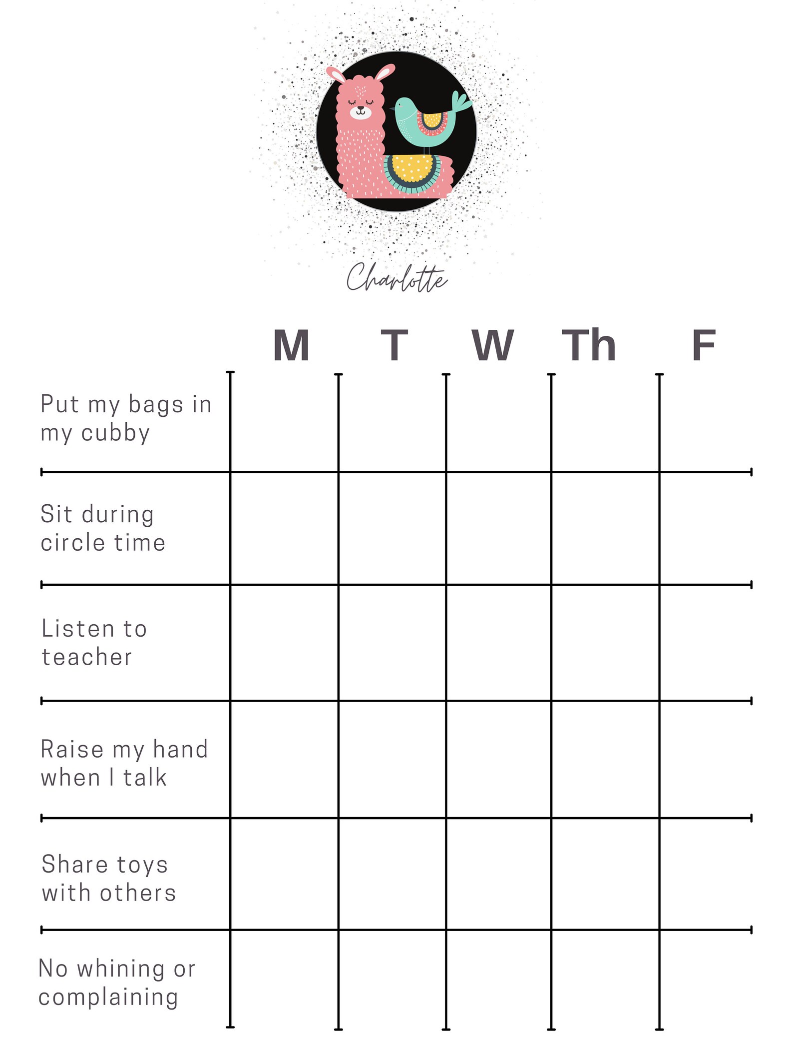 Editable Kids Allowance Chart Printable PDF, Kids Chores and Allowance ...