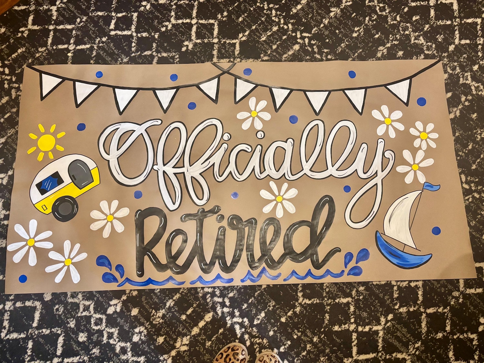 Retirement Butcher Paper Banners - Etsy