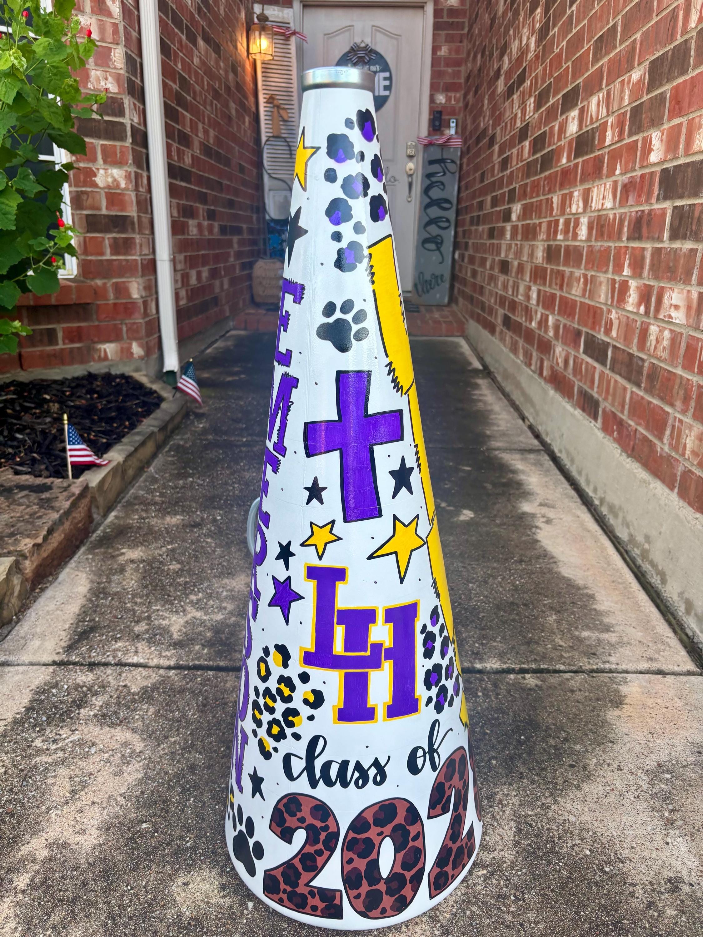 Hand Painted Cheer Megaphone, Custom Megaphone - Etsy