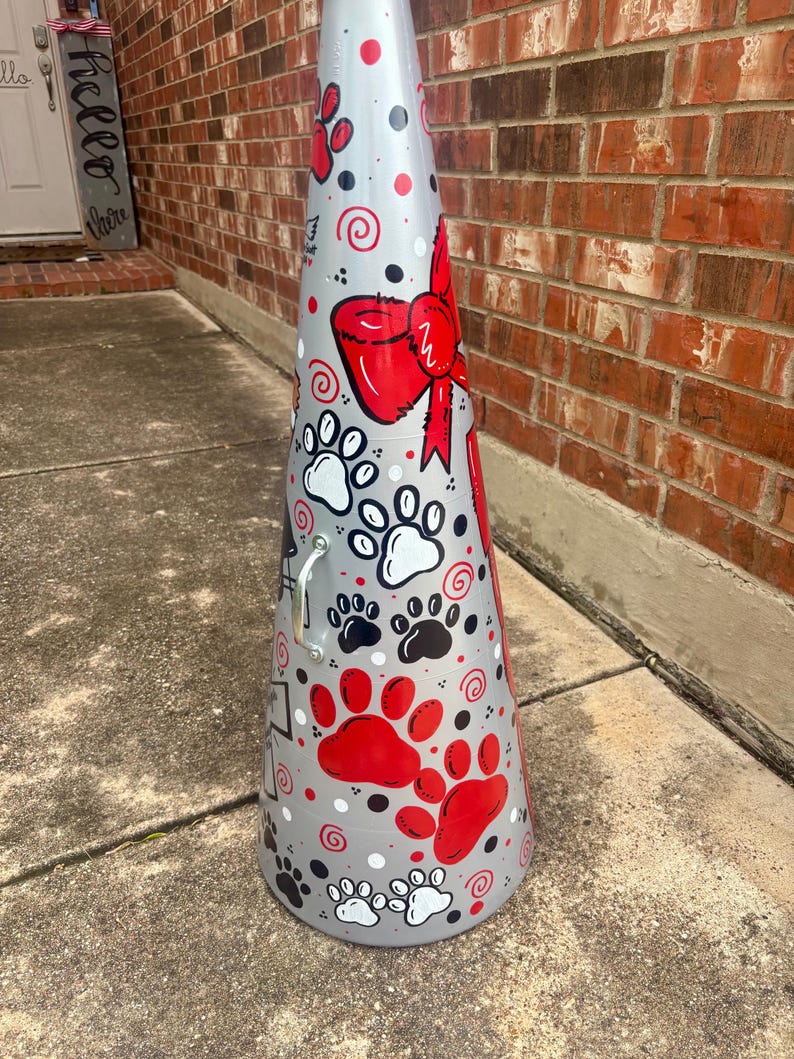 Hand Painted Cheer Megaphone, Custom Megaphone - Etsy