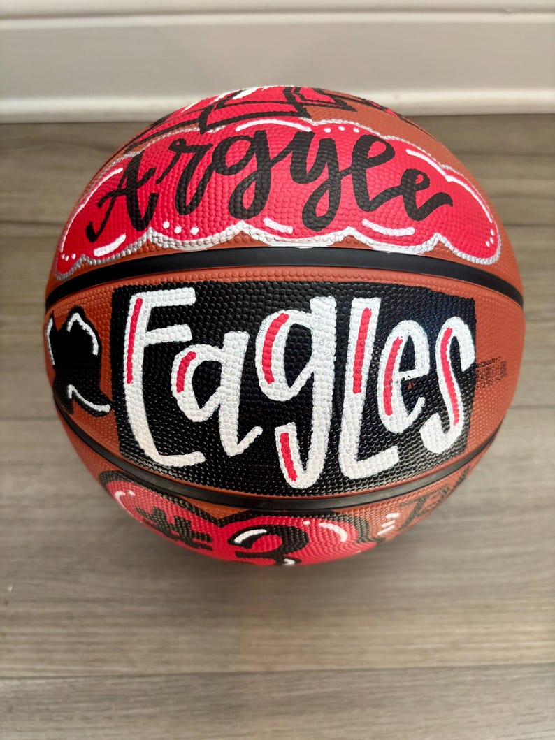 Hand- Painted Personalized Basketballs - Etsy