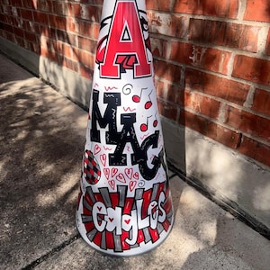 Hand Painted Cheer Megaphone, Custom Megaphone - Etsy