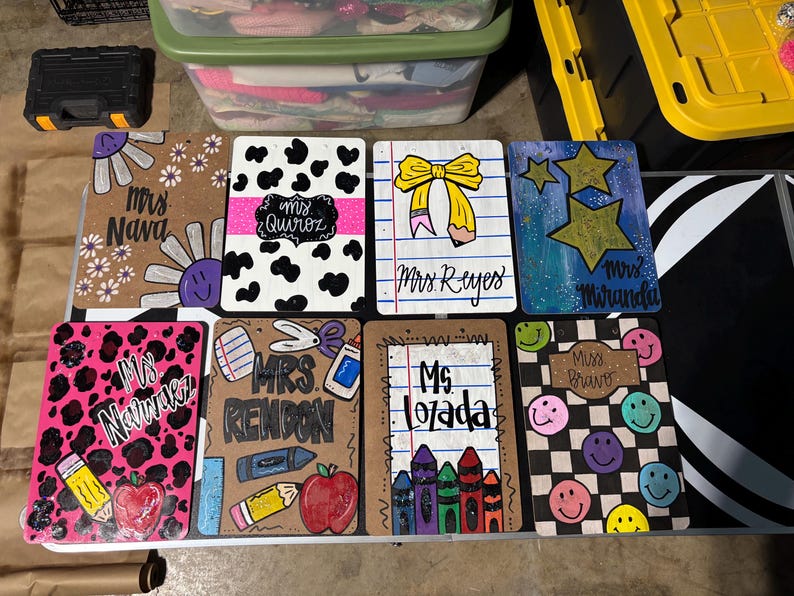 Hand Painted Personalized Clipboard: Teacher, Nurse, Student Gift - Etsy