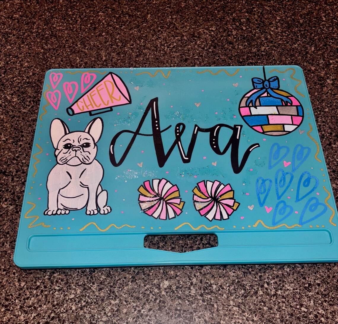 Personalized Kid Lap Desk: Hand Painted Activity Tray - Etsy