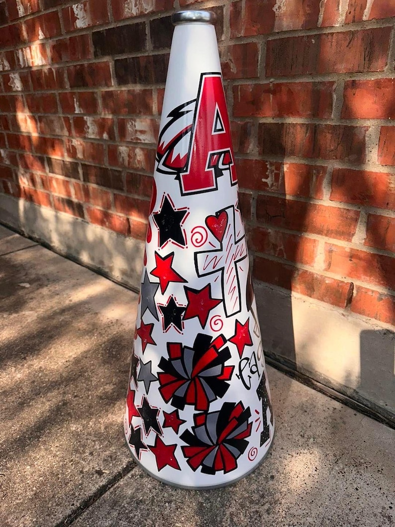 Hand Painted Cheer Megaphone, Custom Megaphone - Etsy