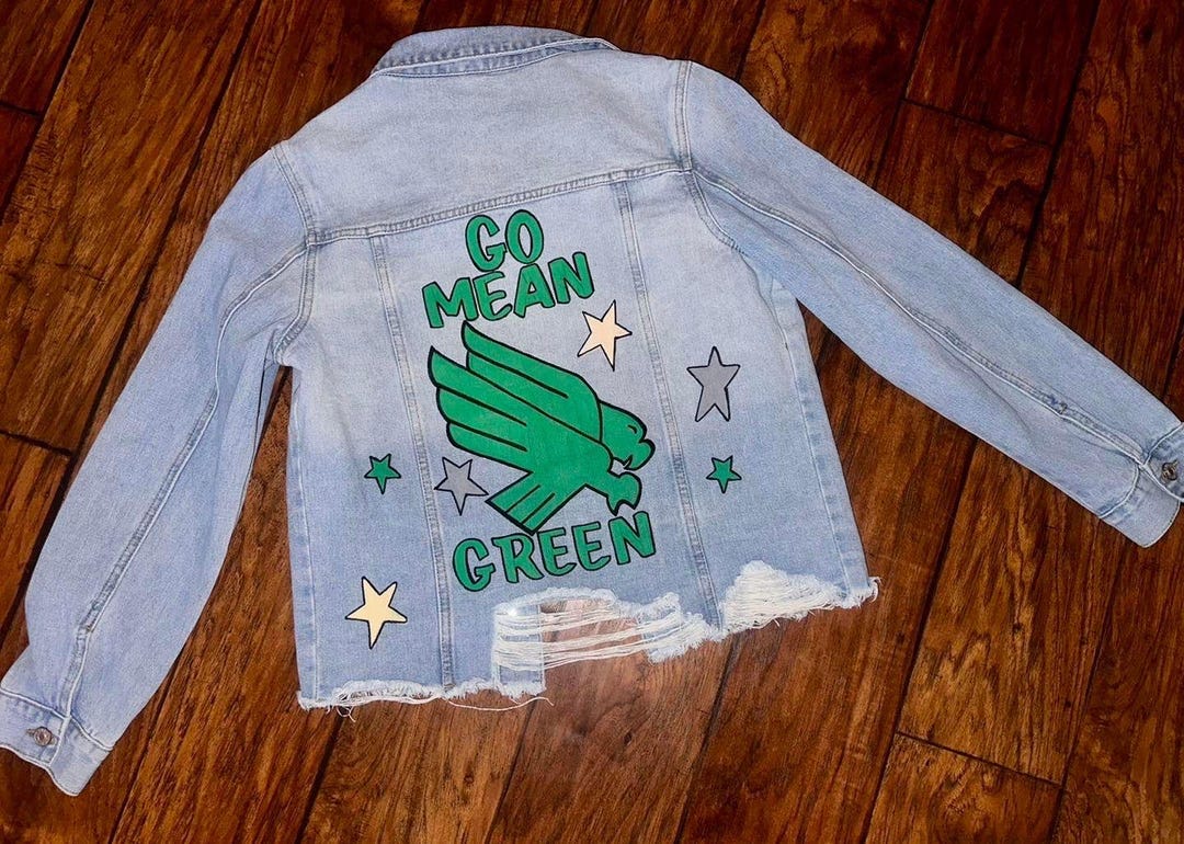 Custom College Jean Jacket - Etsy