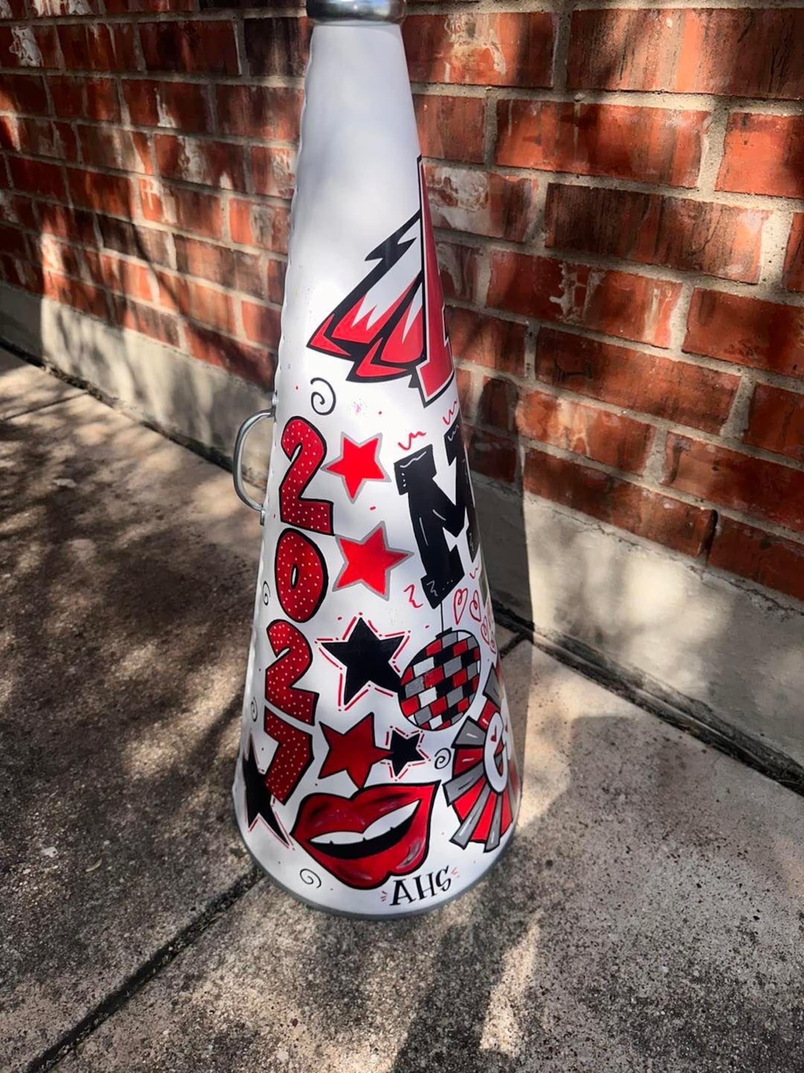 Hand Painted Cheer Megaphone, Custom Megaphone - Etsy