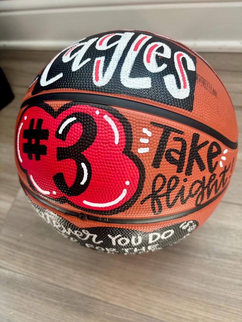 Hand- Painted Personalized Basketballs - Etsy