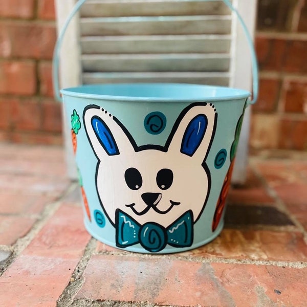Metal Easter Bucket - Etsy
