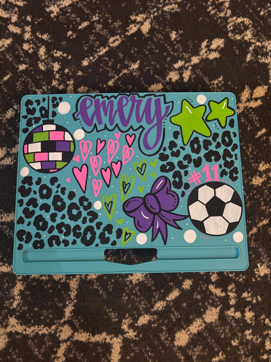 Personalized Kid Lap Desk: Hand Painted Activity Tray - Etsy