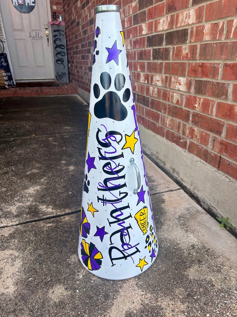 Hand Painted Cheer Megaphone, Custom Megaphone - Etsy