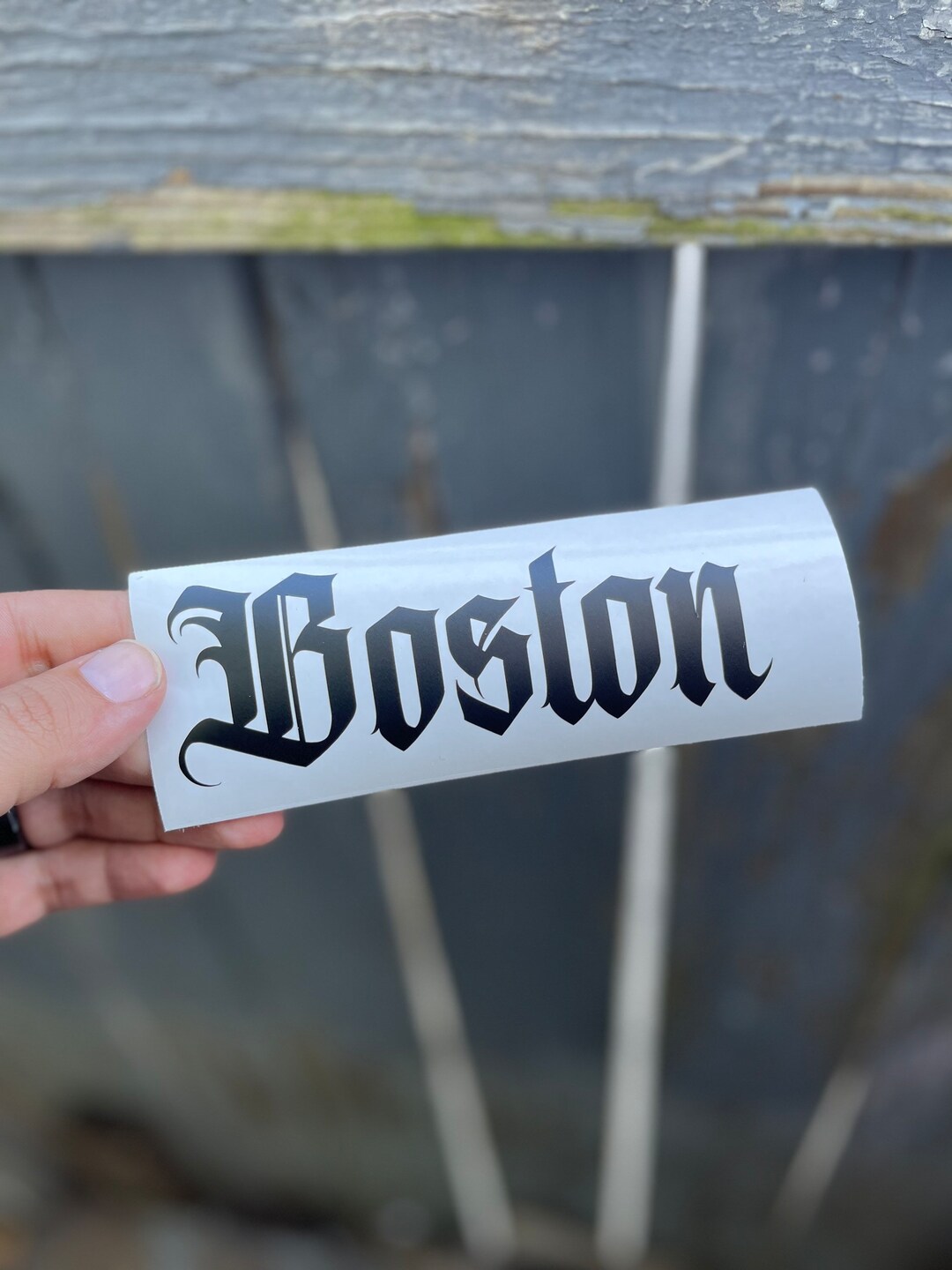 Boston Old English Decal - Add a Touch of Local Charm to Your Car ...