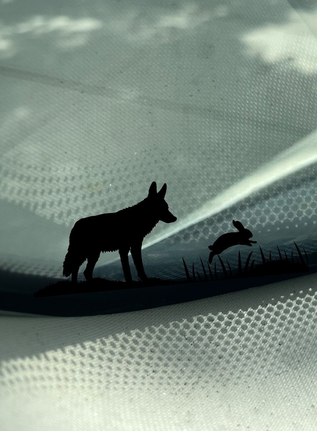 Coyote Hunting Rabbit Decal - Capture the Thrill of the Chase ...