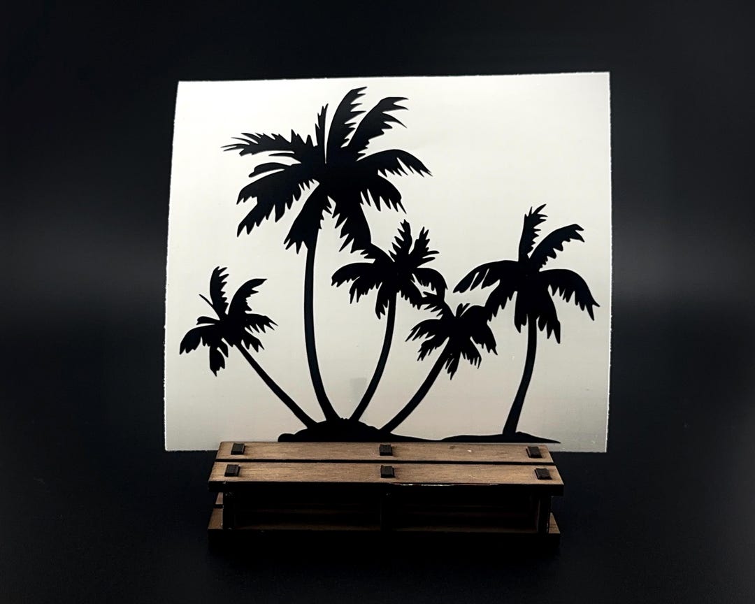 Palm Tree Car Decal – Tropical Beach Vibes, Oracal 651 Vinyl - Etsy