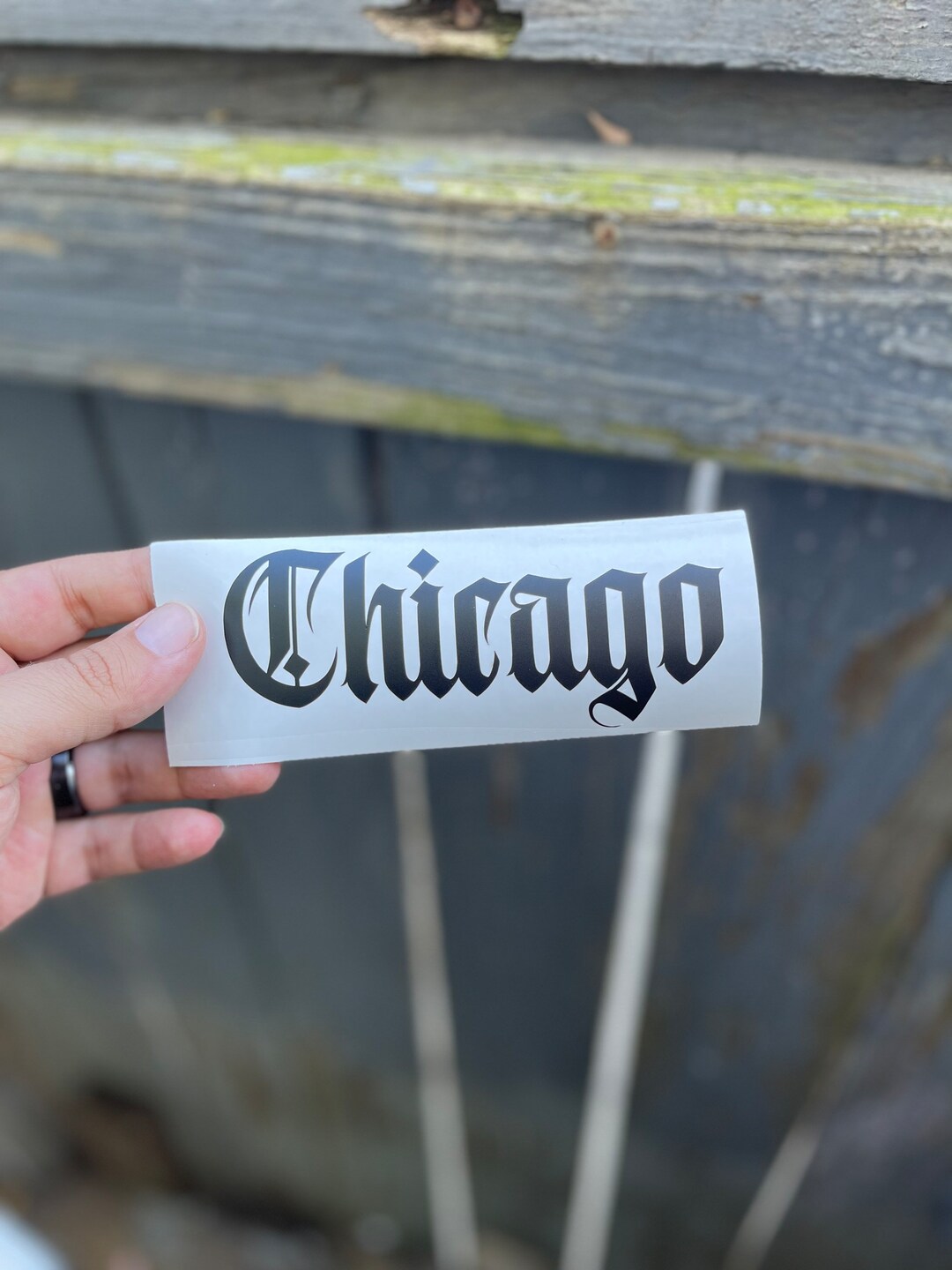 Chicago Old English Decal: Car, Laptop, Window Sticker - Etsy