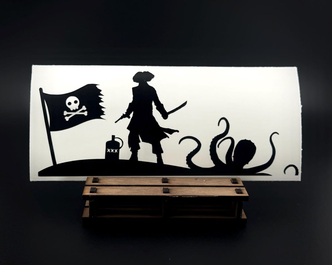 Pirate & Kraken Vinyl Decal – Adventure Car Sticker | Pirate Window ...