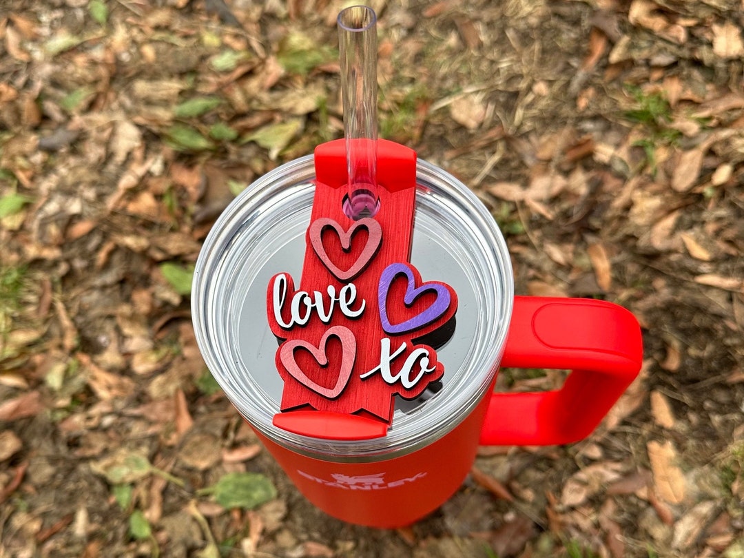 Stanley 40oz Valentines Day love Xo Lid Tumbler Topper, Lid Plate, Love ...