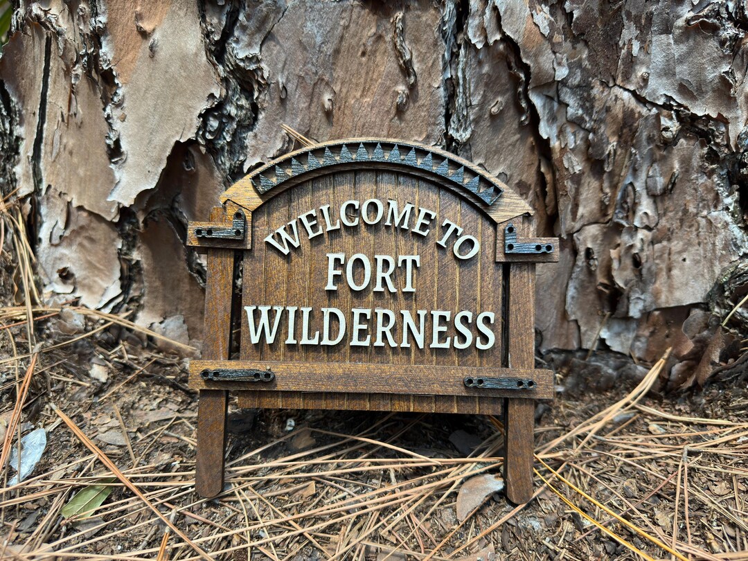 Welcome to Fort Wilderness Wooden Sign Handcrafted Disney Resort ...