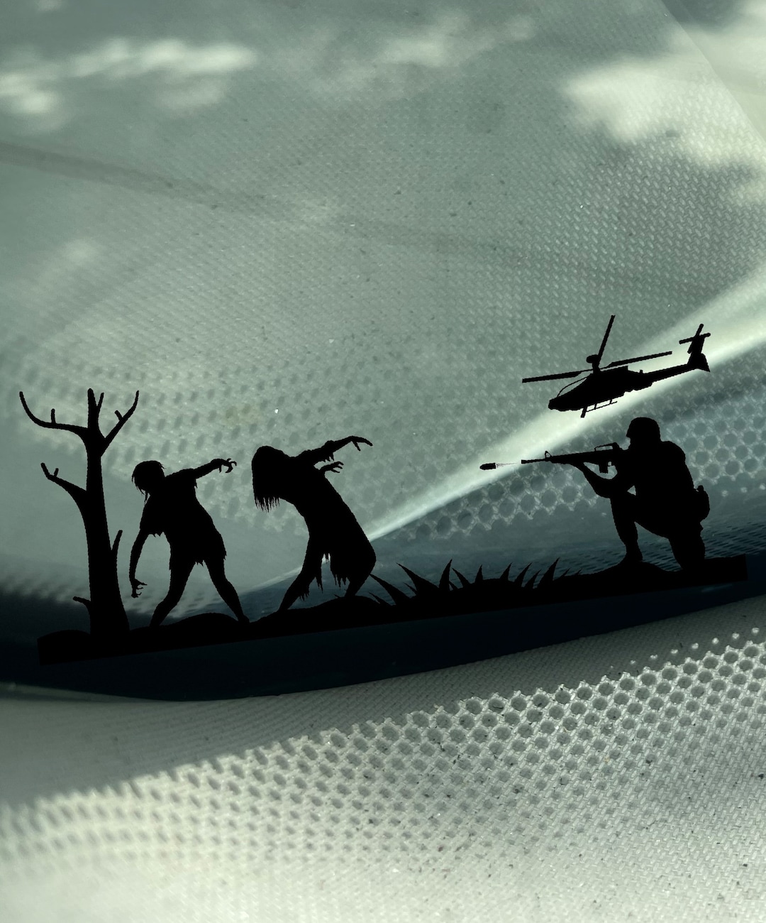 Military Zombie Hunting Decal: Outbreak Survival Sticker - Etsy