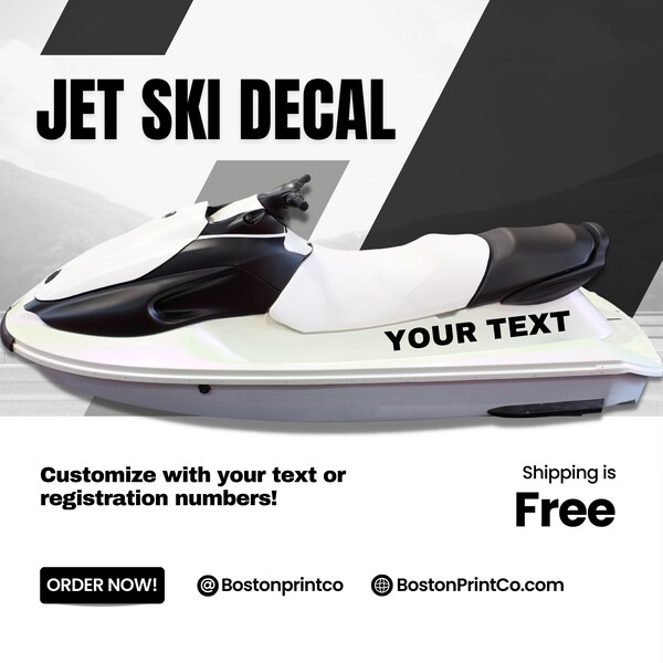 Custom Boat Decal Registration Number - Etsy