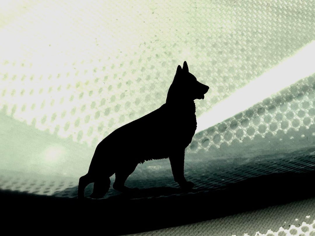 German Shepard Easter Egg Decal, 4x4 Easter Egg Decal, Dog Decal ...