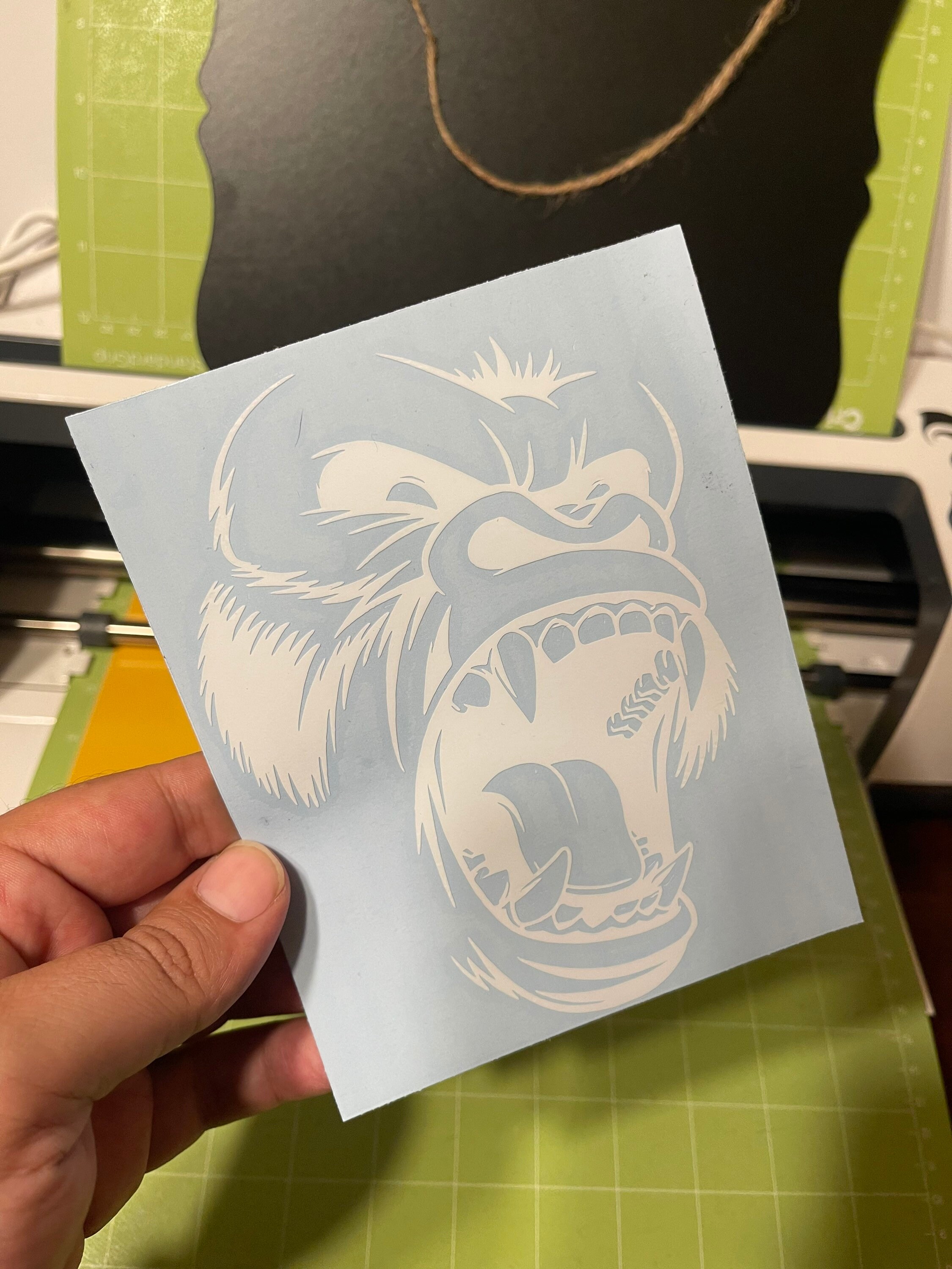 Gorilla Vinyl Decal - Etsy