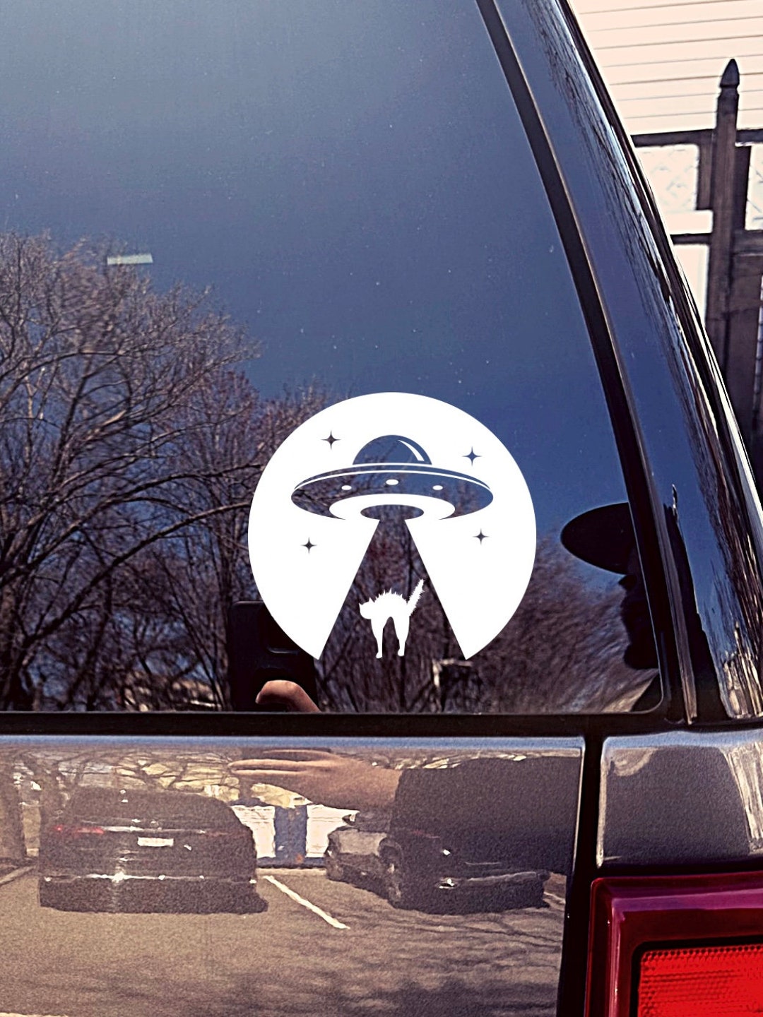 Cat UFO Abduction Decal - Made With Oracal 651 Vinyl and Includes ...