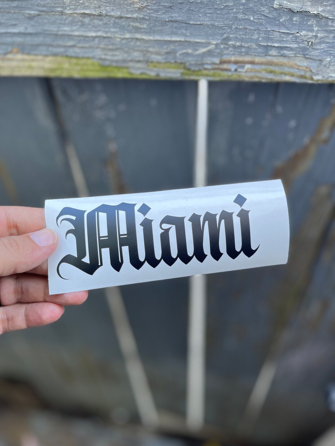 Authentic Miami Old English Decal - Flaunt Local Pride With Florida Car ...