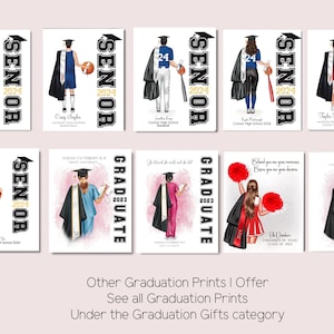 Personalized Hockey Graduation Print for Him, Hockey Graduate, Sports ...