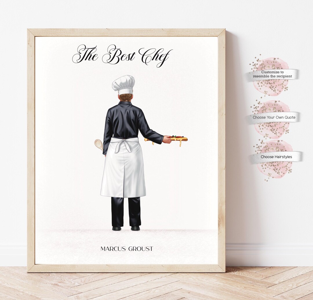 Personalized Chef Print: Custom Quote Gift for Baker - Etsy