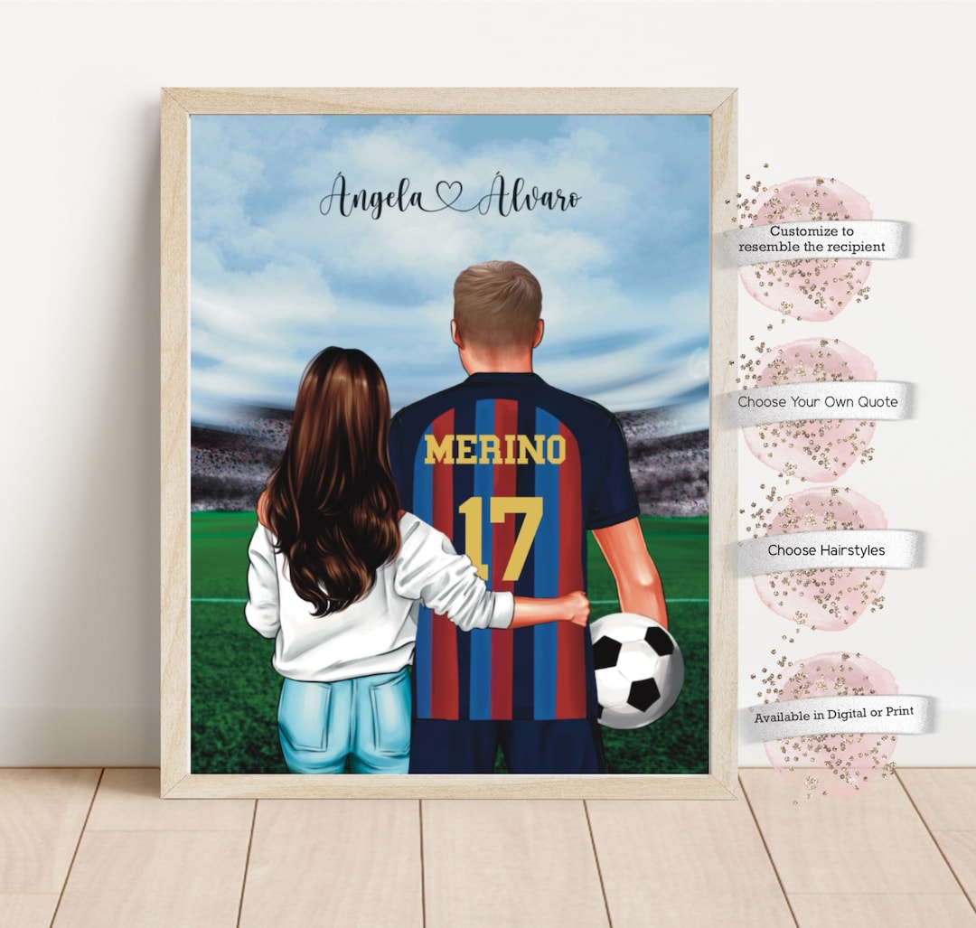 Personalized Soccer Player, Soccer Gift, English Football Gift, Gift ...