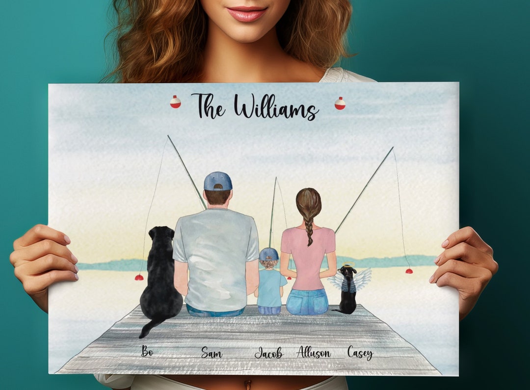 Personalized Couple Fishing Print Fishing Gift Couple Gift - Etsy