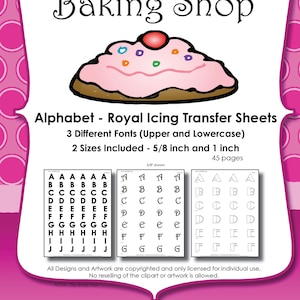 Alphabet - Digital Royal Icing Transfer Sheets - Etsy