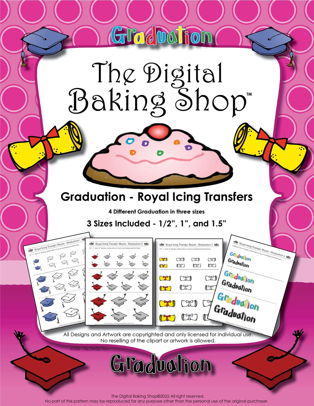 Graduation Royal Icing Transfer Sheets - Etsy